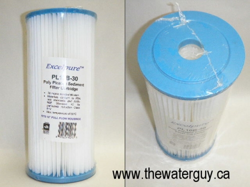 Big Blue 10" Pleated 5 Micron Polypropylene Filter Part # PL10B05