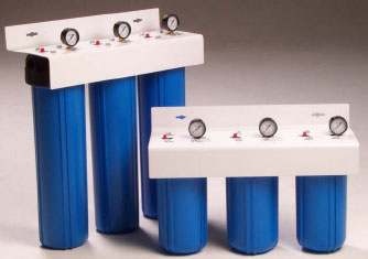 Triple 20" Big Blue Water Filter Housing Kit