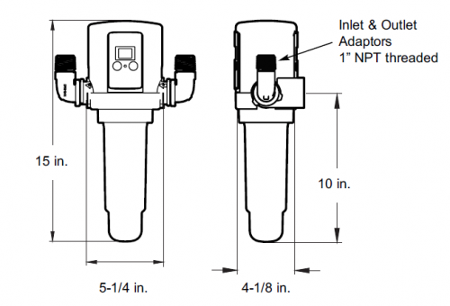 Automatic Sediment Whole Home Water Filtration System - EP-ASF15