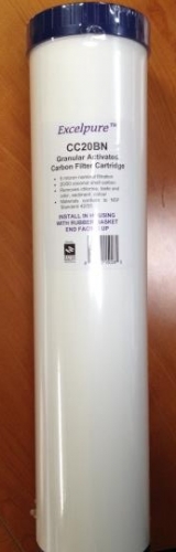 Big Blue 20" Coconut Carbon GAC Filter Excelpure # CC20BN Waterite ...